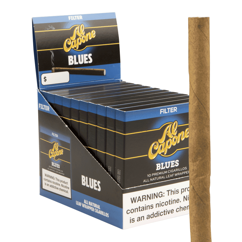 Al Capone Cigarillos Blues Filtered 3.5x20 Natural 10 Gói 10 100 điếu ...