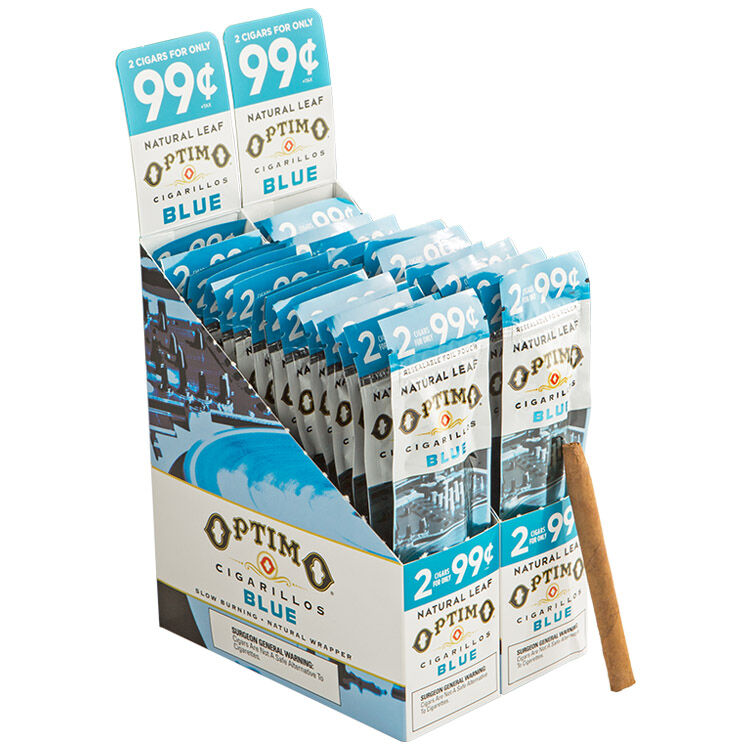 Optimo Cigars Cigarillos Blue 4x30 Natural 30 Gói 2 60 điếu | Xi-Ga