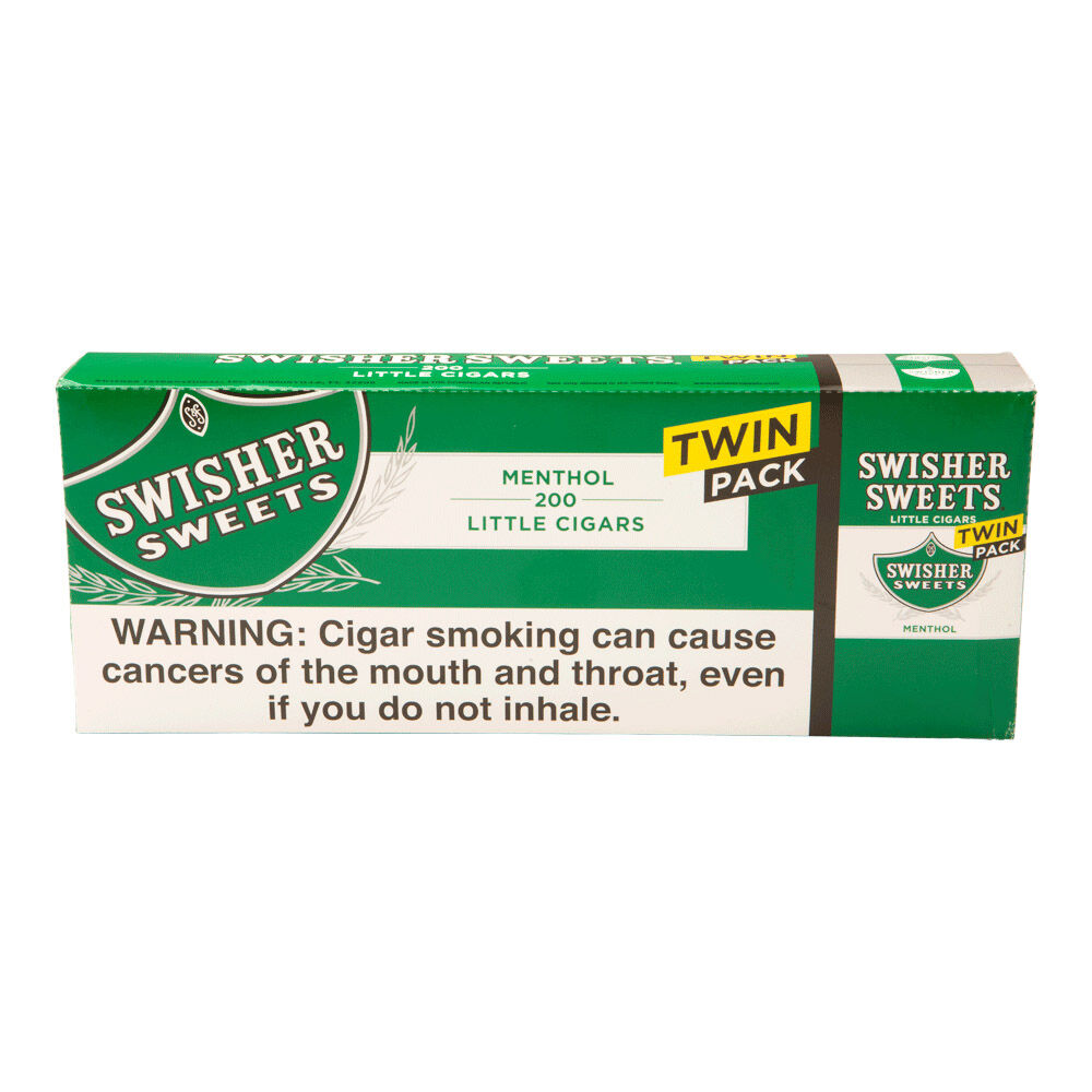 Swisher Sweets Little Cigars Menthol Twin Pack 3.75x24 Natural 5 Gói 40 ...